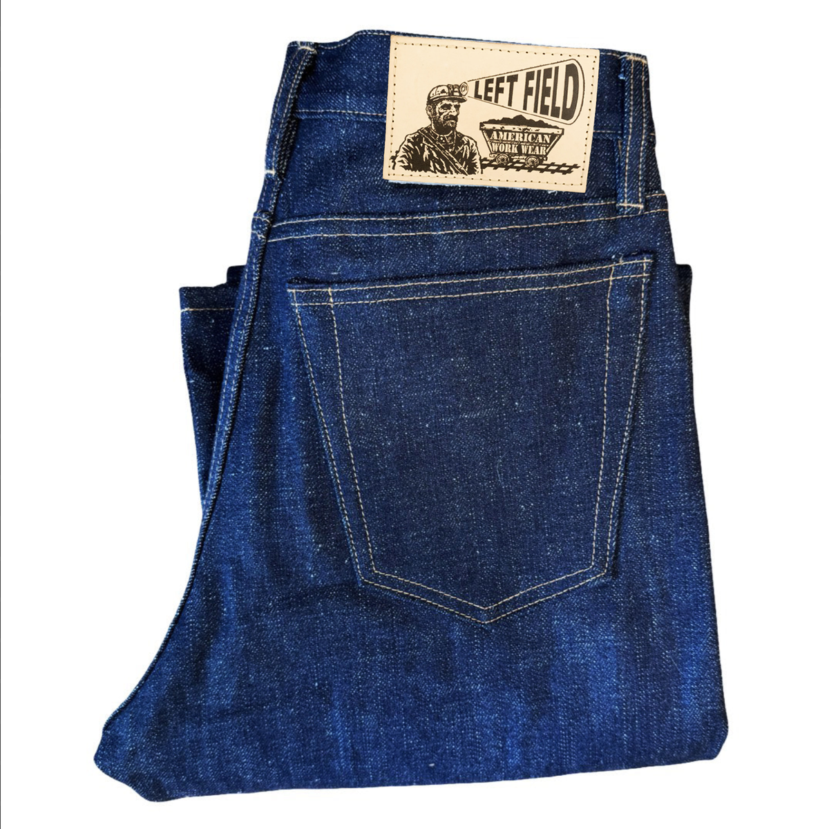 Japanese 16 oz Low tension textured Indigo denim Greaser – Left Field NYC