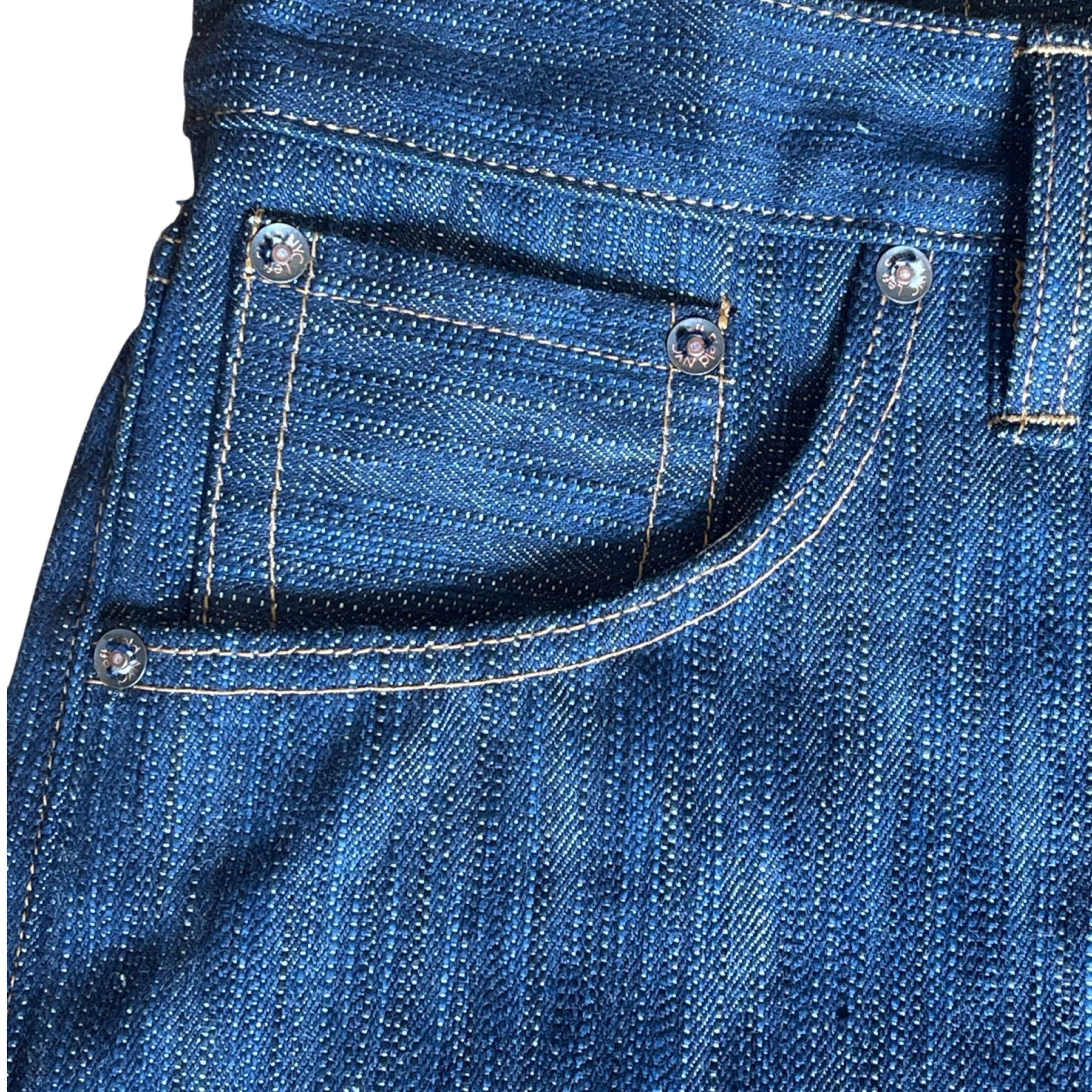 Greaser Tokushima Shoai Hank Dyed denim (Natural plant dyed Indigo) Si ...