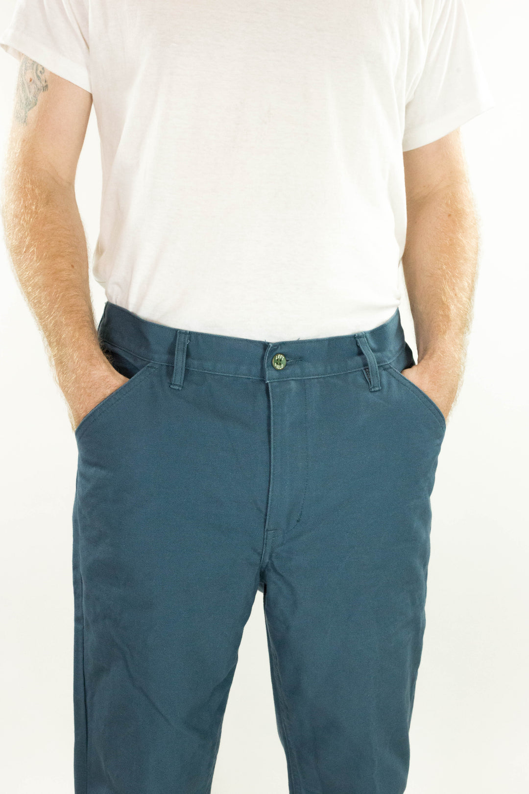 Steel Blue Work Uniform Mt. Vernon Mills Duck Chino – Left Field NYC